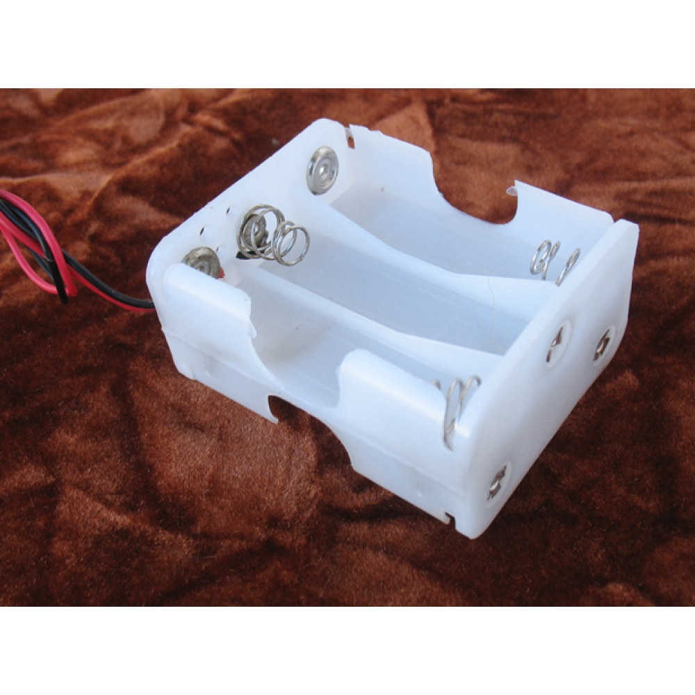 6AA Doubled Sided Battery Holder, Plastic