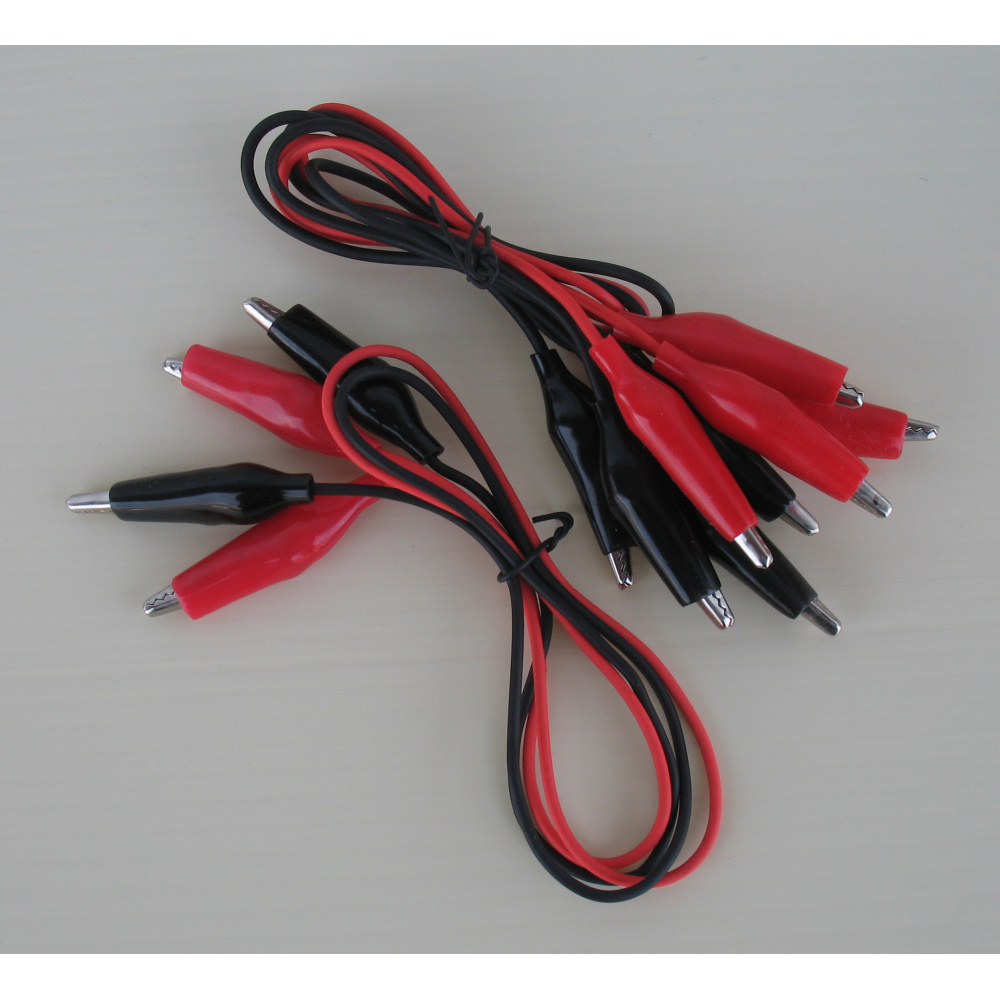 Test Lead Set, Wires With Alligator Clips, Set Of 6