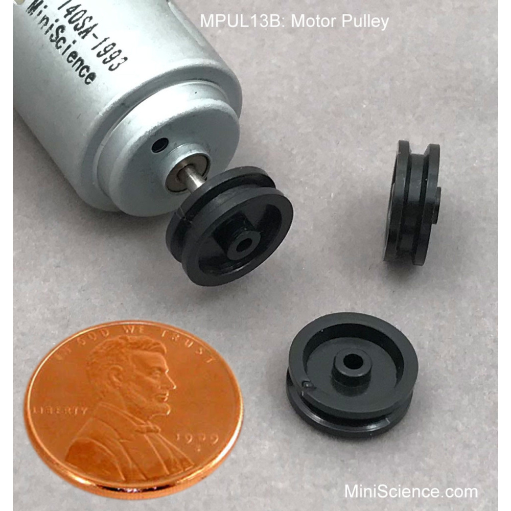 Motor Pulley, Black, 13 Mm