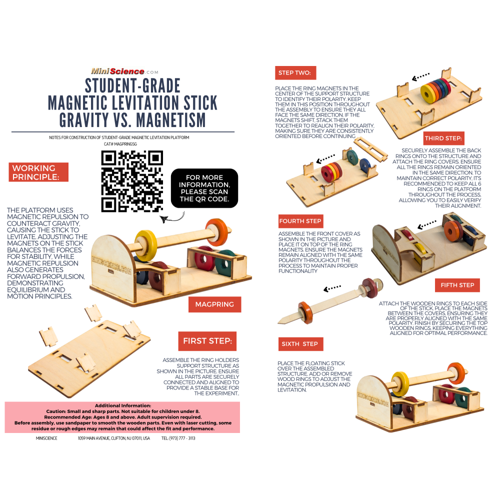 Student-Grade Magnetic Levitation Stick